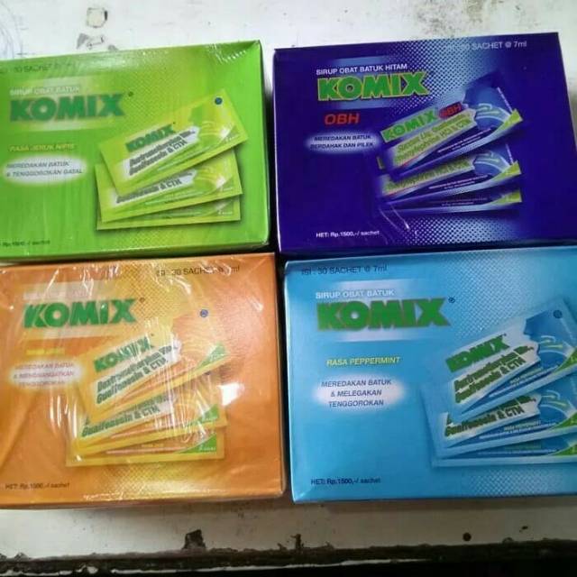 Jual Komix OBH 1 box isi 30 sachet 7ml | Shopee Indonesia