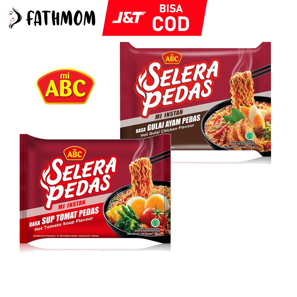 Jual ABC Mie Sop Tomat Pedas & Mie Rebus Selera Pedas Gulai Ayam Pedas ...