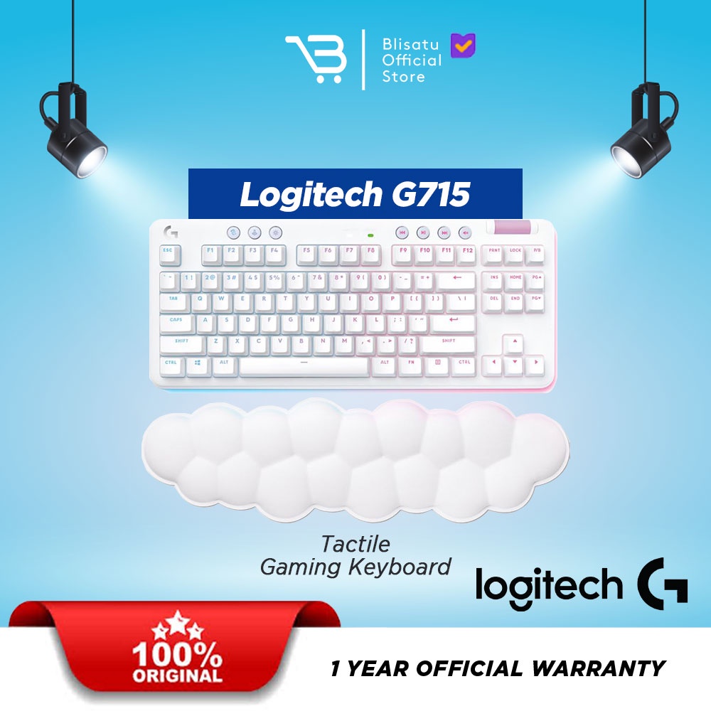 Jual Logitech G715 Keyboard Gaming Wireless Bluetooth TKL RGB-Tactile ...