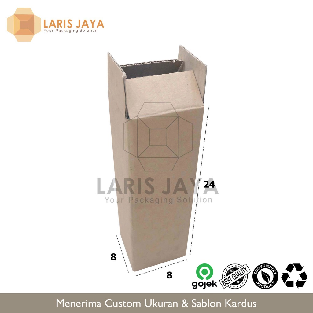 Jual Kardus Tumbler 8x8x24 cm | Box Gift | Karton Kaos | Kotak Botol ...