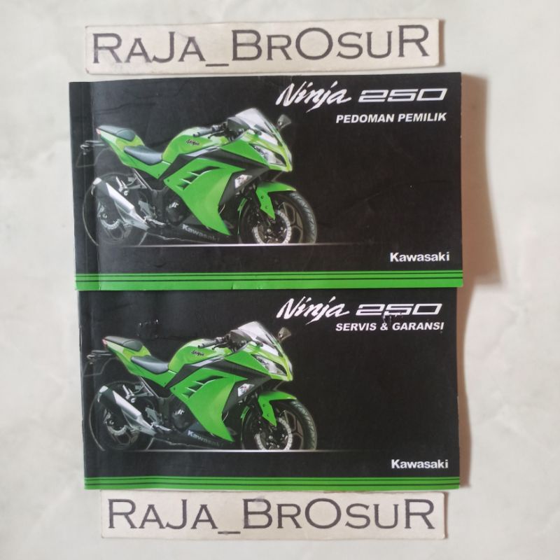 Jual Buku pedoman pemilik/Buku servis dan garansi Kawasaki Ninja250/Kawasaki Ninja 250 2017 1Set ...