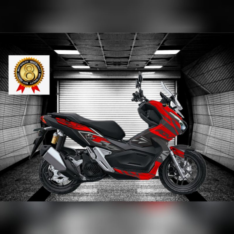 Jual Decal Honda ADV 150 Full body Merah abu variasi #stiker888 ...
