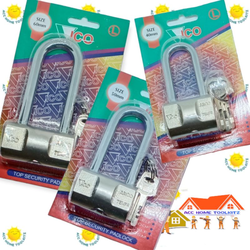 Jual Gembok Vico 60mm Panjang / Gembok Bulat Vico Pengaman / Gembok ...