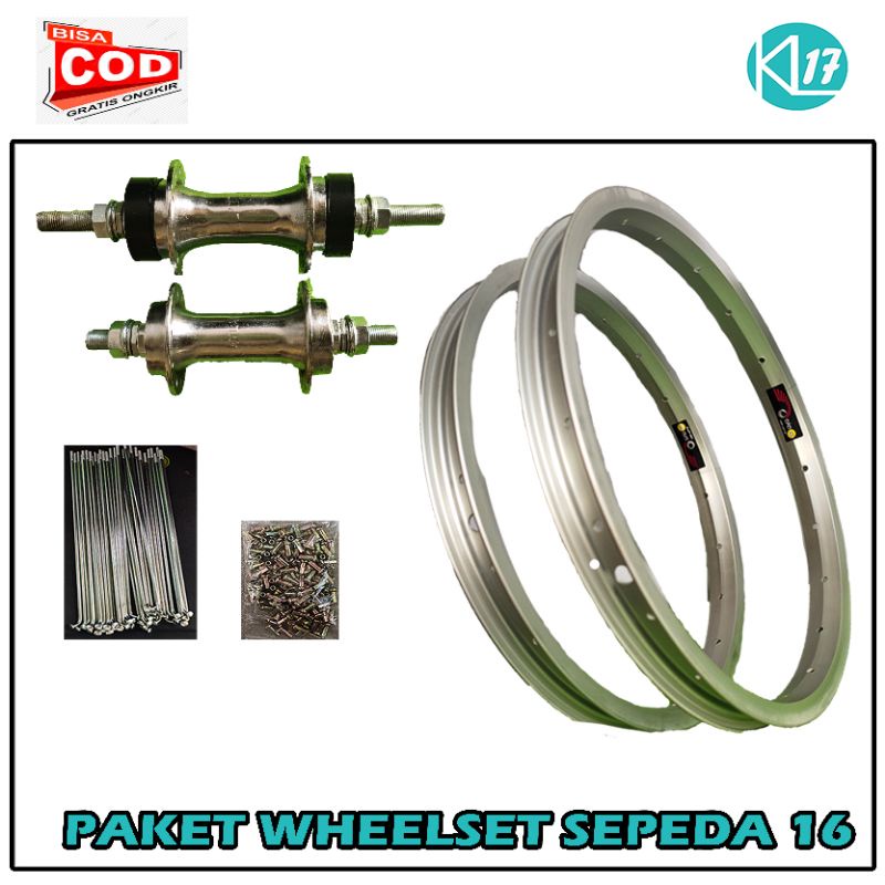 Jual RIMS SEPEDA 16 ALLOY PELEK JERUJI HUB FREEHUB SEPEDA 16 ANAK BMX ...