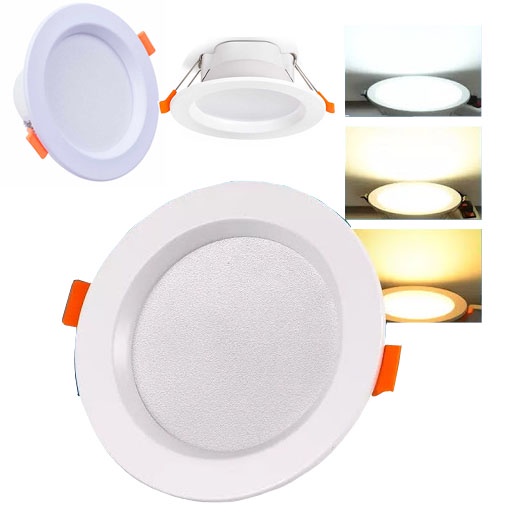 Jual Lampu Downlight LED 5W 220V 3 warna putih / warm white / natural | Shopee Indonesia
