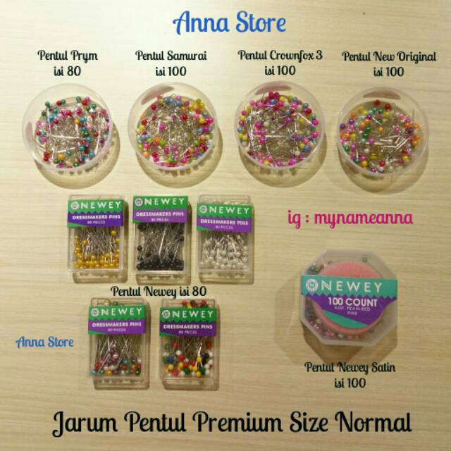 Jual Jarum Pentul Premium ( Bagus Tajam ) size normal / standar merk ...