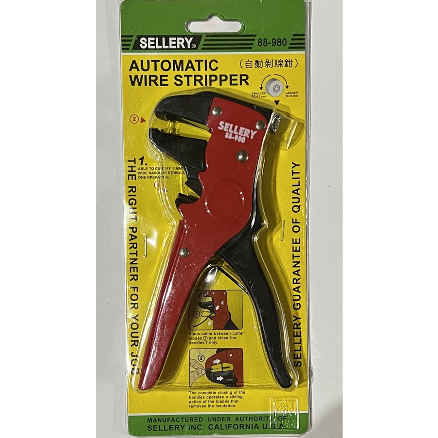Jual SELLERY 88-980 TANG KUPAS KABEL MODEL F / AUTOMATIC WIRE STRIPPER ...
