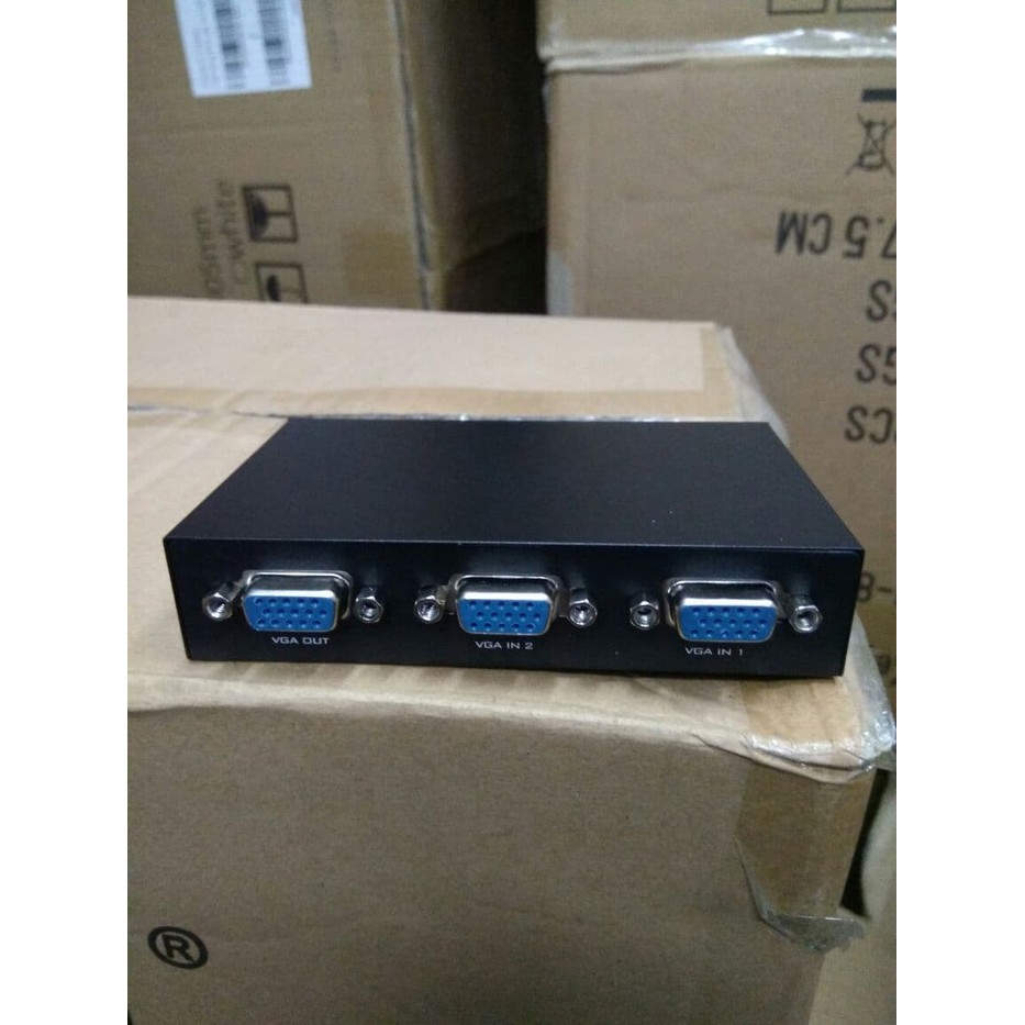 Jual VGA Switch 2 Port/VGA Switcher 2 Port ( 2 in 1 out ) | Shopee ...