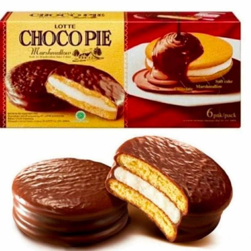 Jual Lotte choco pie marshmallow Keju dan Coklat richeese Nabati ...