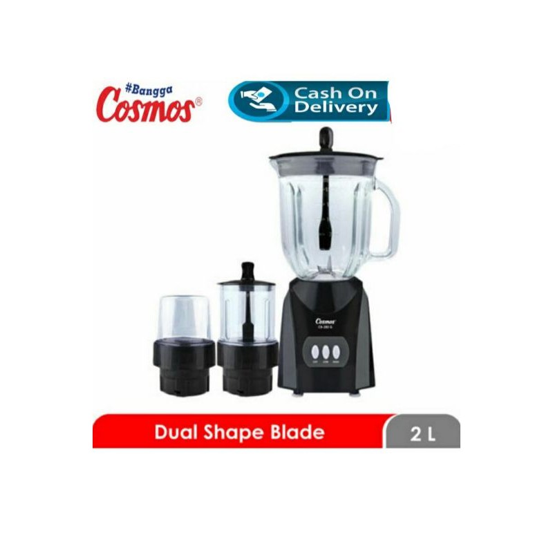 Jual BLENDER COSMOS CB-282G BIG CAPASITY 2L, KACA, 3IN1 | Shopee Indonesia