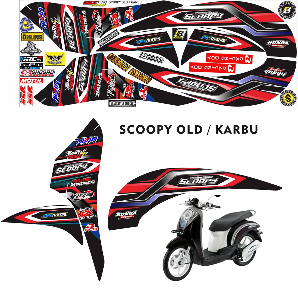 Jual polet lis decal VARIASI STIKER BUAT MOTOR ALL HONDA MATIK SCOOPY ...