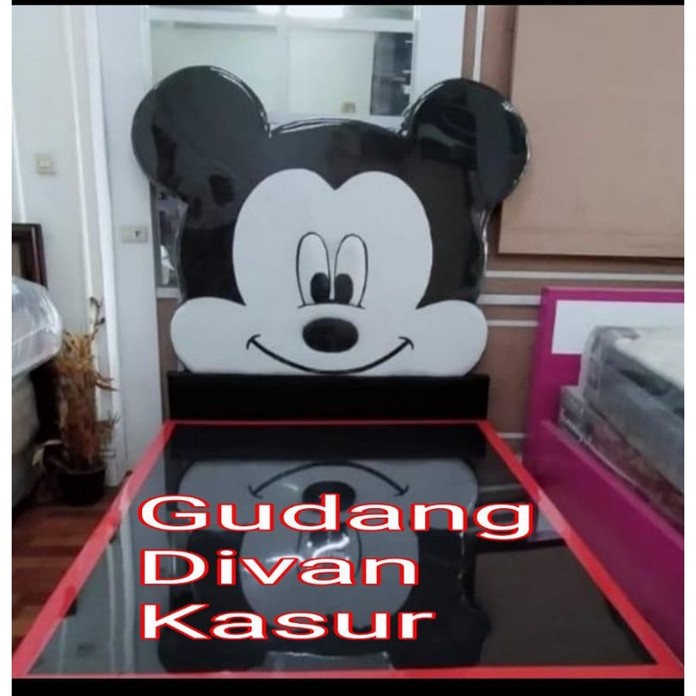 Jual Divan/Difan/Dipan Kasur Karakter Mickey Mouse Tanpa Busa | Shopee ...