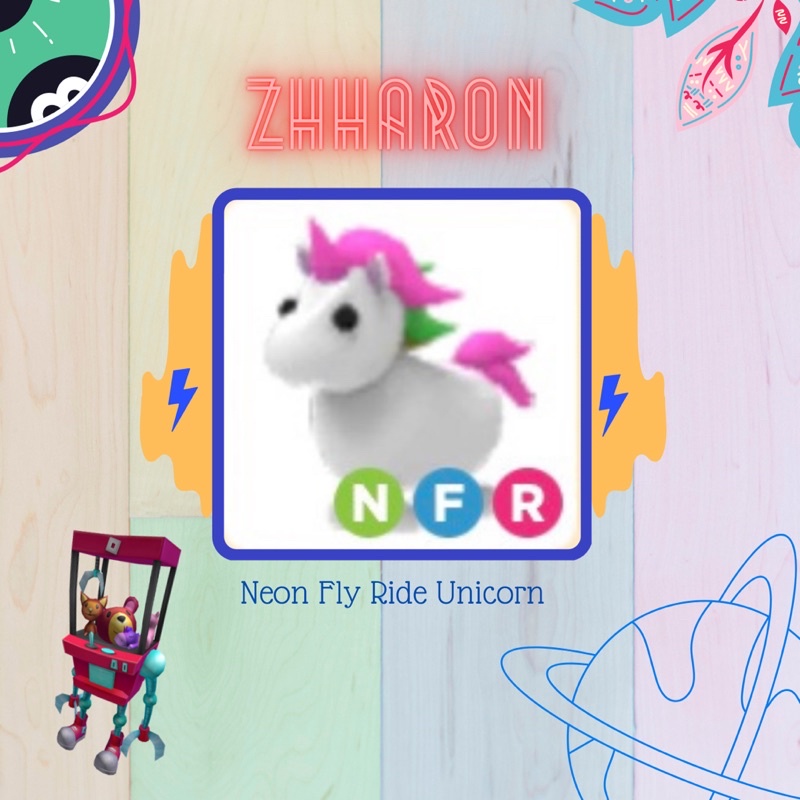 Jual Roblox Adopt Me NEON FLY RIDE UNICORN (legendary) | Shopee Indonesia