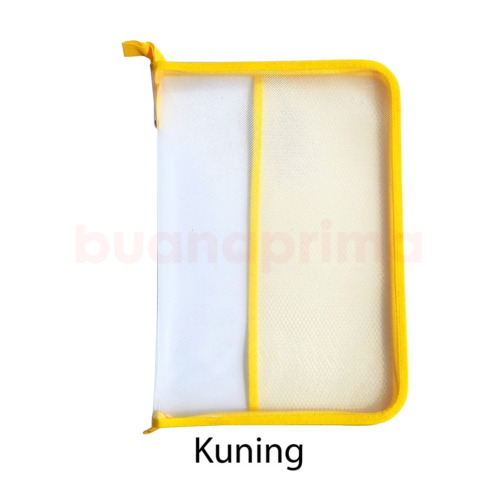 Jual Map Sleting Jala Folio Zipper Jaring Plastik Tas Resleting F4 ...