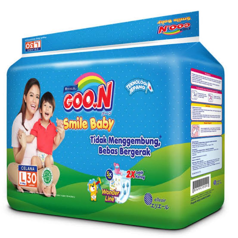 Jual Pampers Baby | Popok Bayi 9-14kg GOON ukuran L (repack) | Shopee Indonesia