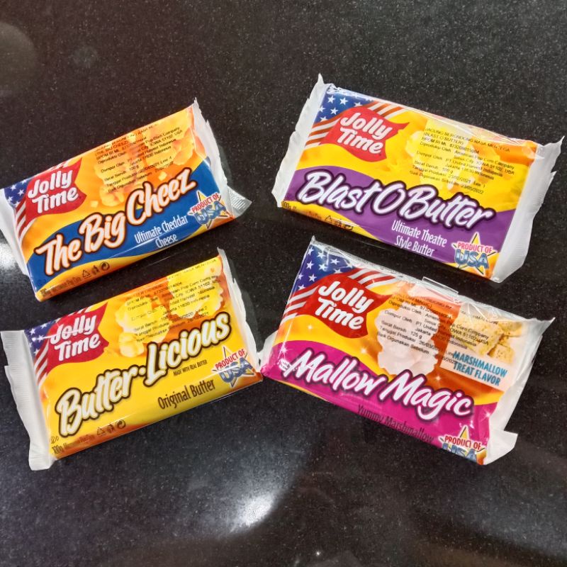 Jual Jolly time big cheese, mallow magic, blast o butter, butter ...