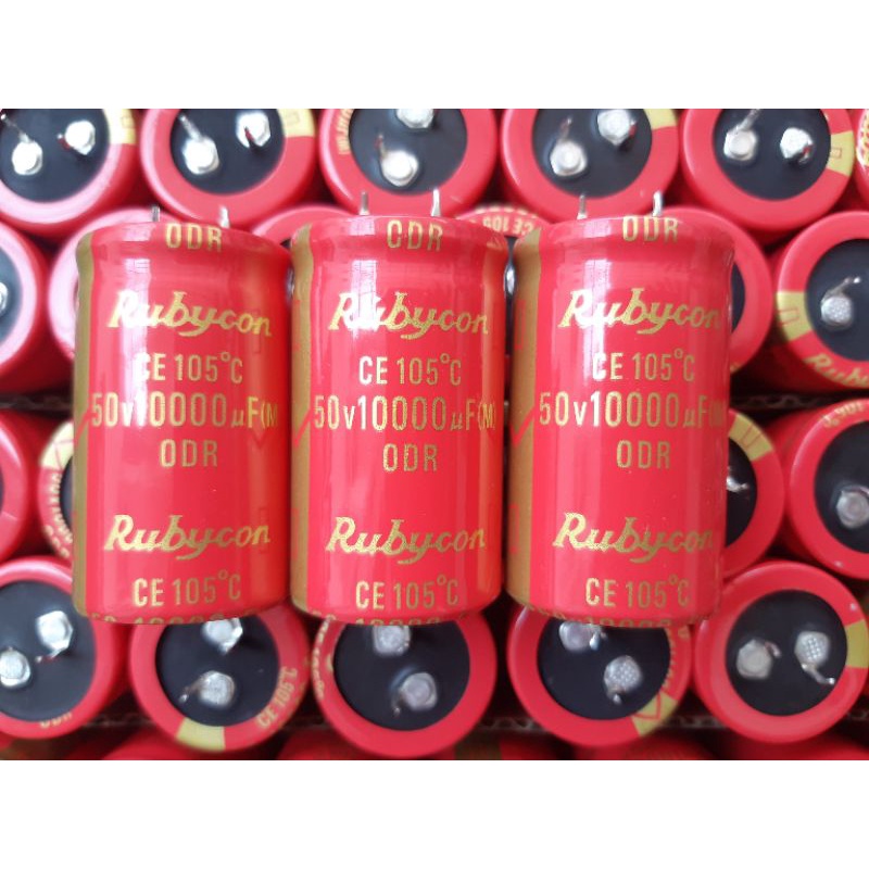 Jual RUBYCON 50V SUPER RED ELCO RUBYCON 10000uf 50 V 50V MERAH SUPER ...