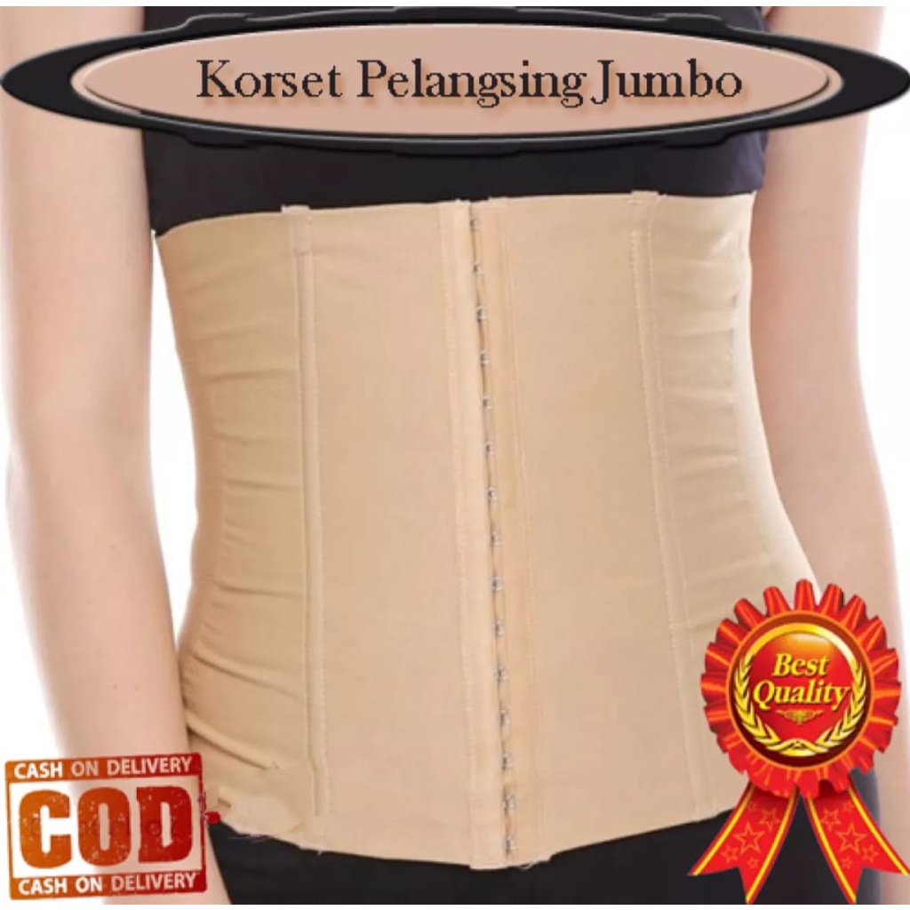 Jual LIFIA STORE - KORSET PELANGSNG PERUT UKURAN JUMBO PAKAI PENGAIT ...