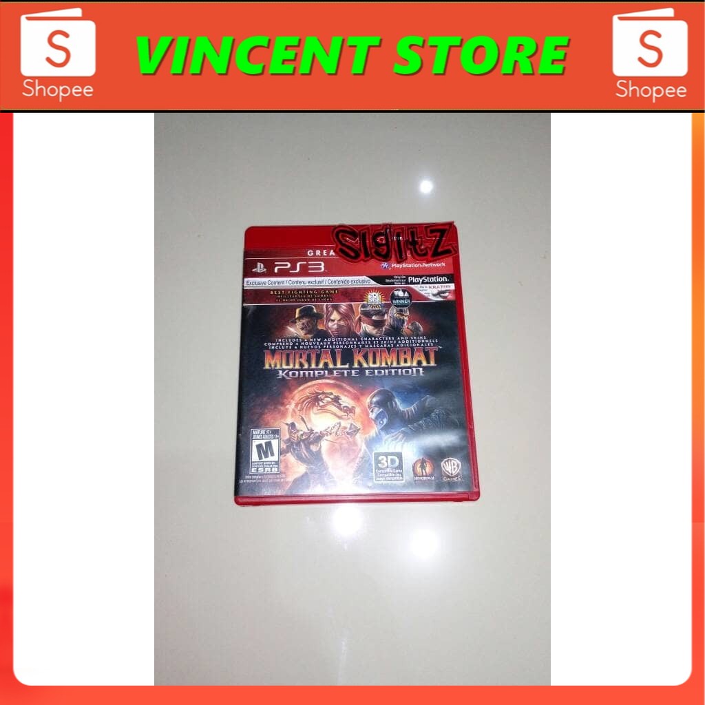 Jual Original bd ps3 kaset mortal kombat komplete edition | Shopee Indonesia