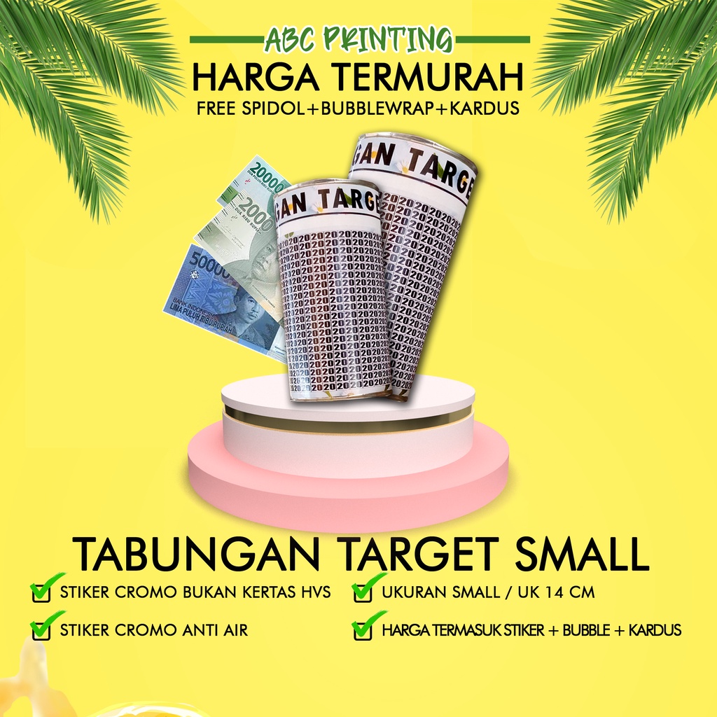 Jual TABUNGAN CELENGAN TARGET VIRAL UKURAN 14CM MURAH TERSEDIA | Shopee ...