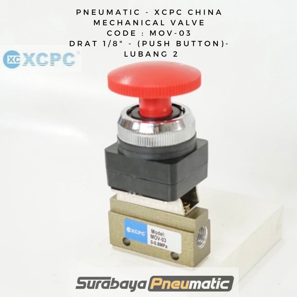 Jual Mechanical Valve - Push Button - MOV-03 (Drat1/8") - 2 Lubang | Shopee Indonesia