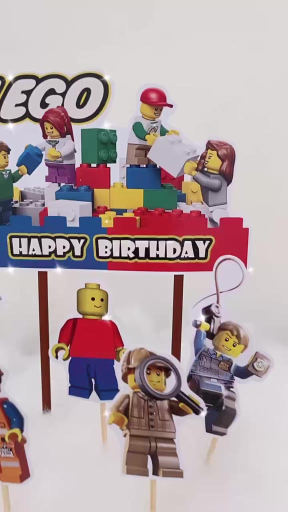 Jual TOPPER LEGO / CAKE TOPPER LEGO / TOPPER KUE LEGO / HIASAN KUE LEGO ...