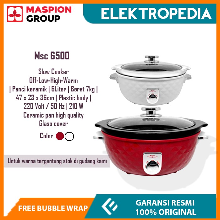Jual Maspion - Slow cooker MSC6500 | Shopee Indonesia