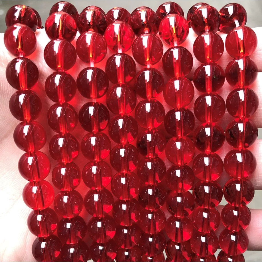 Jual Manik-Manik Kaca Bulat Bening / Manik Kaca Bulat Transparant Warna ...