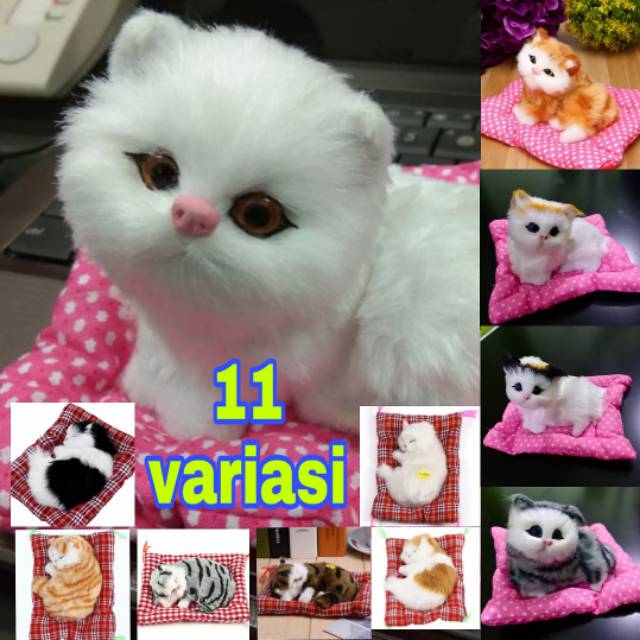Jual Boneka kucing simulasi lucu bisa bunyi meong seperti hidup ...