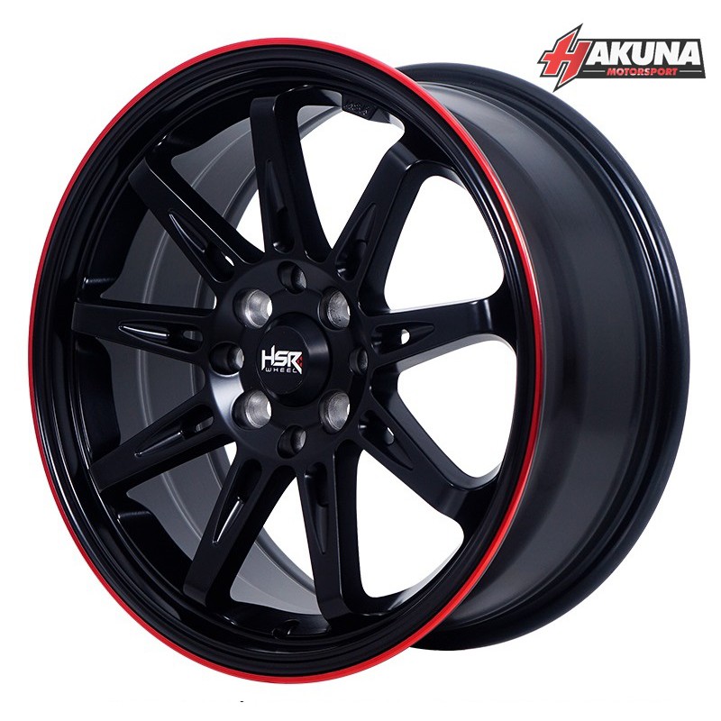 Jual Velg Racing Hsr R16 TIKALA Ring 16 Lebar 7 Rata Warna Balck Red ...