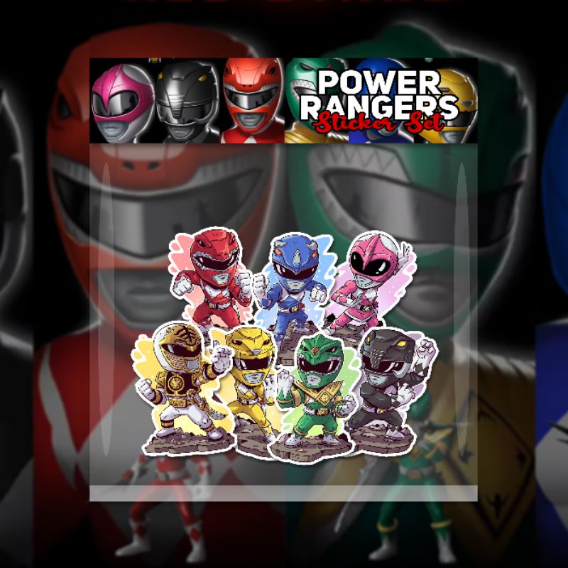 Jual 7 Stiker All Power Rangers Sticker Kartun Anak | Shopee Indonesia