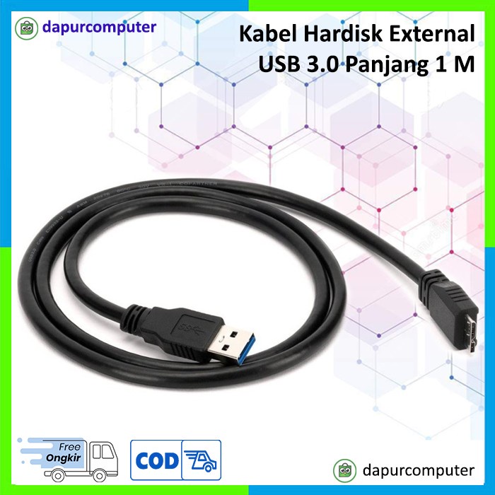 Jual Kabel Hardisk Eksternal USB 3.0 - Kabel Harddisk External Panjang ...