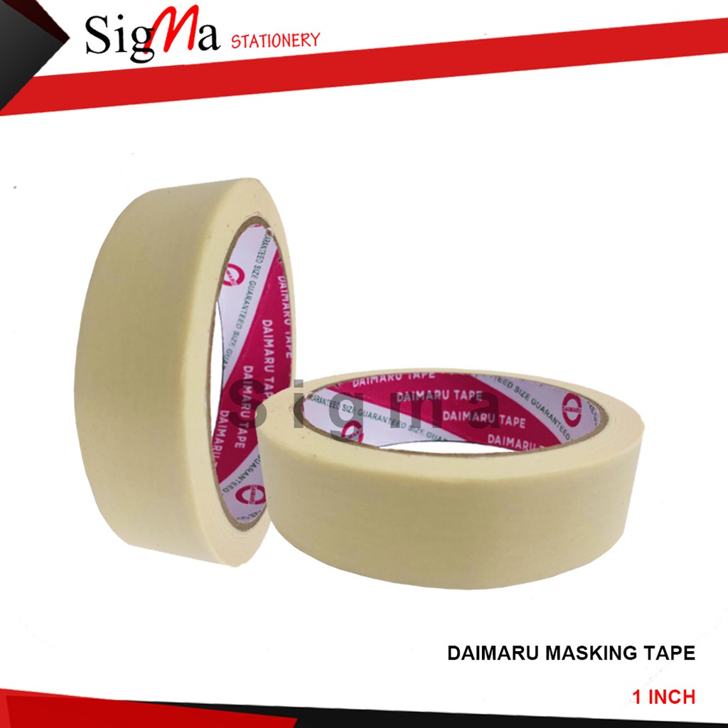 Jual Masking tape 1 inch daimaru / lakban kertas kecil | Shopee Indonesia