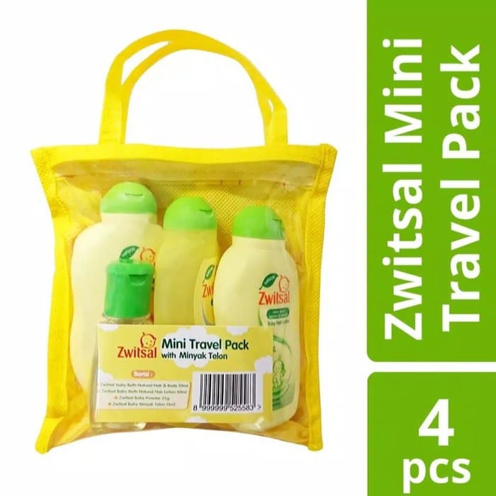 Jual Switzal zwitsal zwitzal mini travel pack kit set isi 4 pcs paket ...