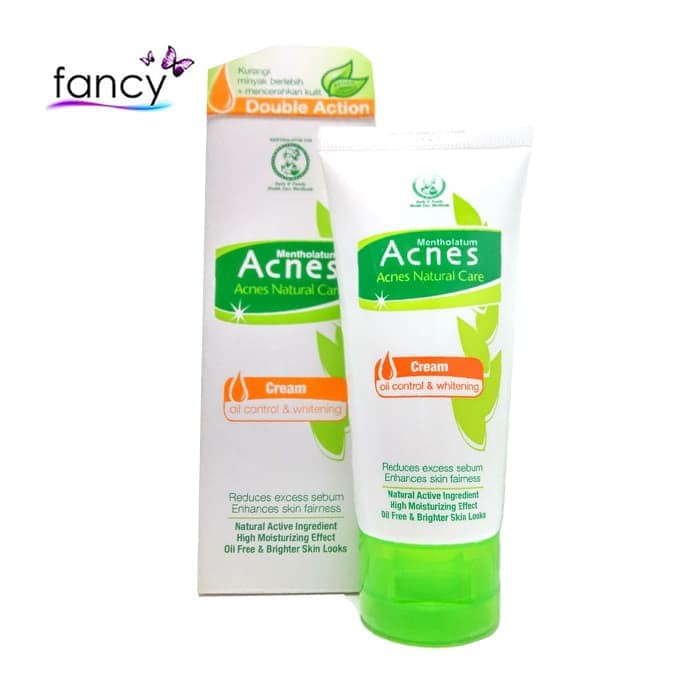 Jual Acnes Natural Care Oil Control & Whitening CREAM 40 g | Shopee ...