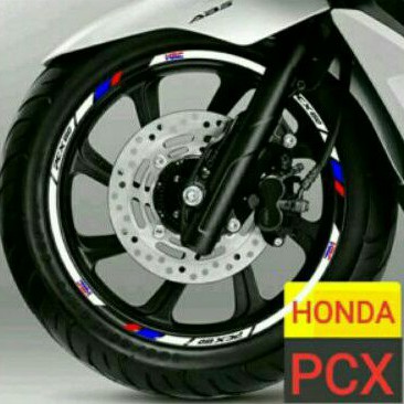 Jual Sticker Velg Honda Pcx velg hitam 9 pilihan model design dan warna ...