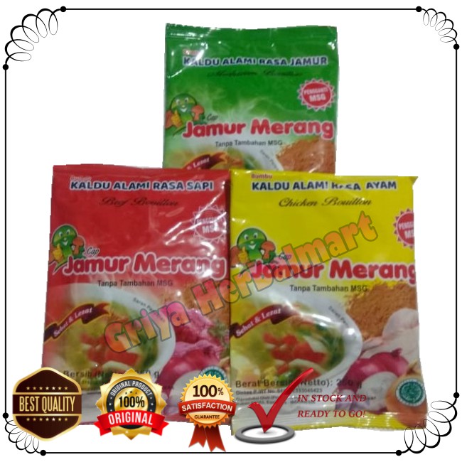 Jual Kaldu Jamur Merang Rasa Ayam Sapi Jamur Kaldu Alami Penyedap Rasa ...
