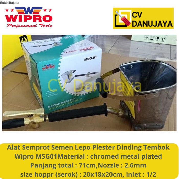 Jual Alat Semprot Semen Lepoh Plester Dinding Tembok Wipro MSG01 ...