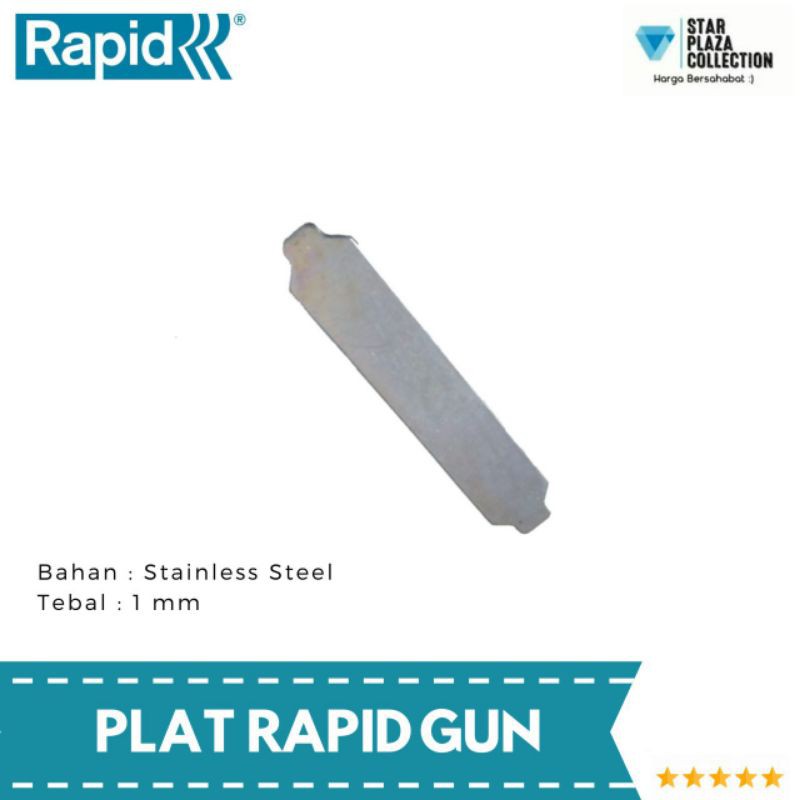 Jual Plat Rapid Gun (Stainless Steel) - Sparepart Staples Rapid Gun R23 ...