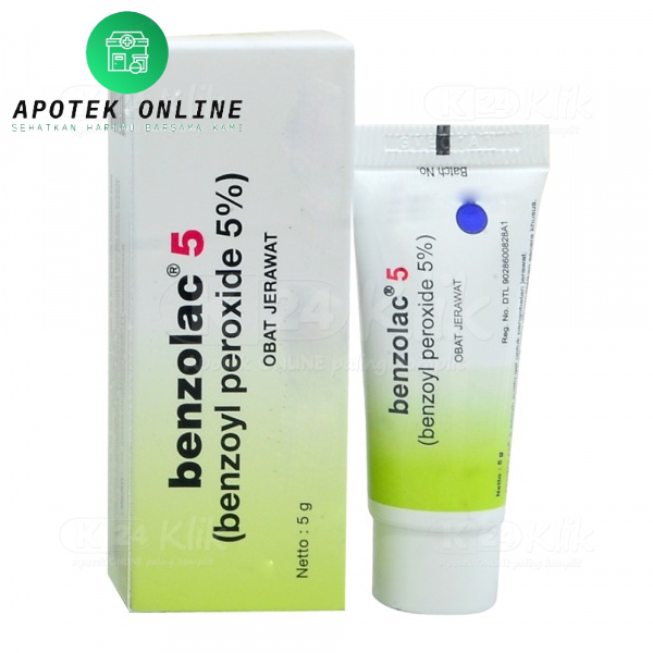 Jual Benzolac 5% Gel 5g / BENZOLAC 2.5% acne vilgaris salep jerawat ...