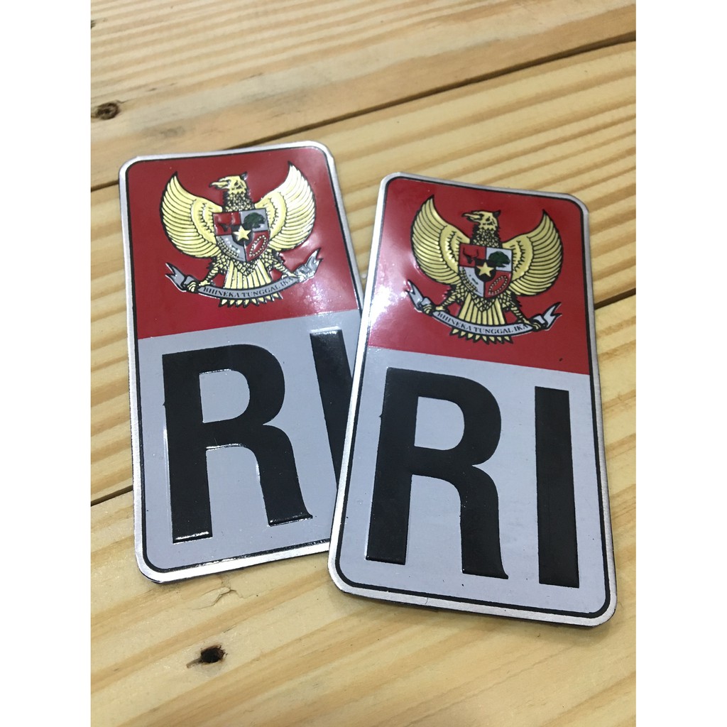 Jual Sticker Plat RI (Merah Putih) (B) - Stiker RI - Stiker Indonesia ...