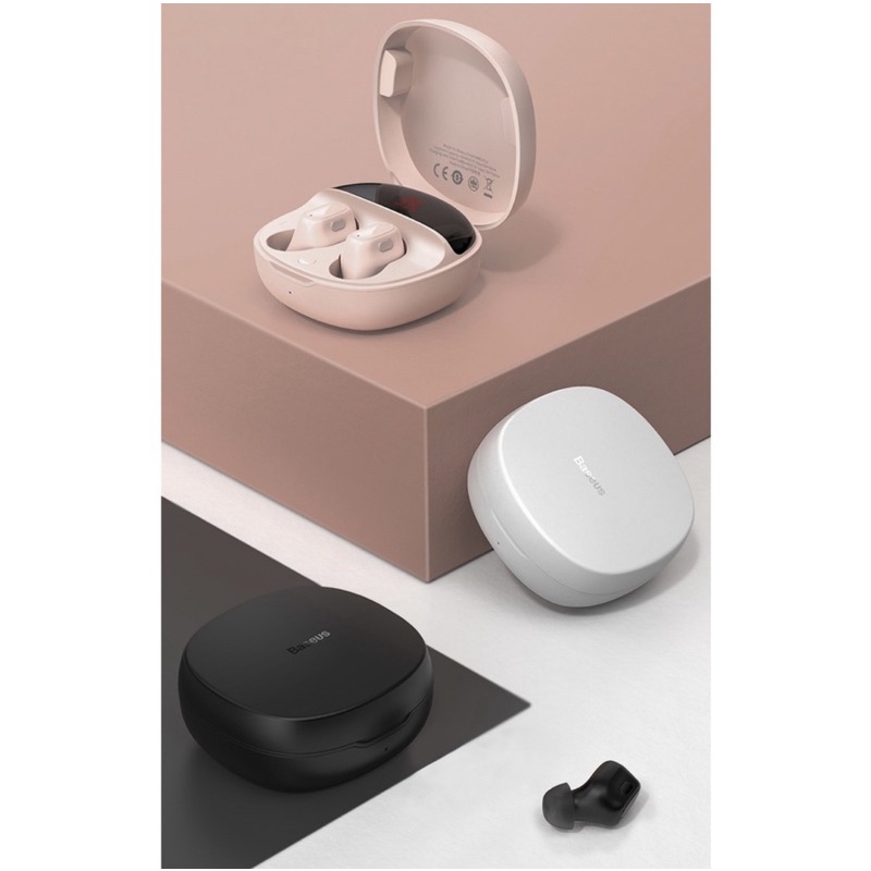 Jual Baseus WM01 Plus True Wireless Earphones (Pink) | Shopee Indonesia