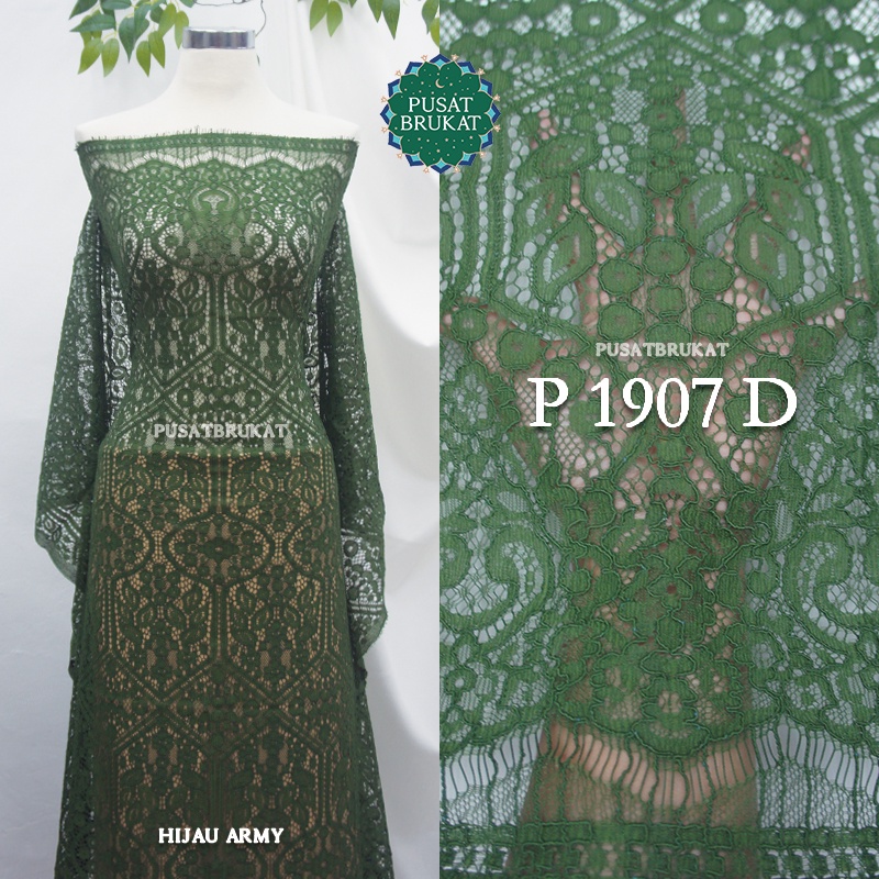 Jual P150CM x L150CM KAIN BROKAT SEMI ITALY PRANCIS KATUN / BRUKAT ...