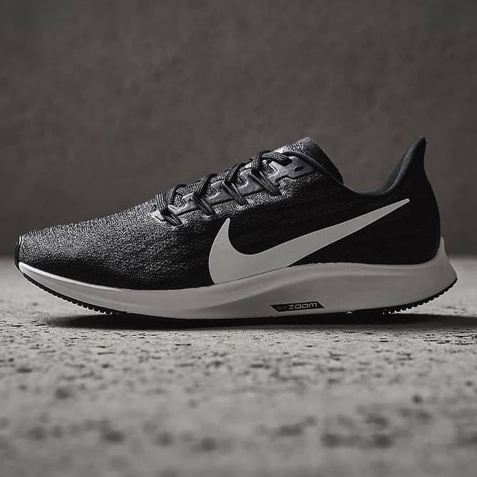 Jual tshsggh- nike air zoom pegasus 36 black white original bnib -sepatu-lari-pria. | Shopee ...