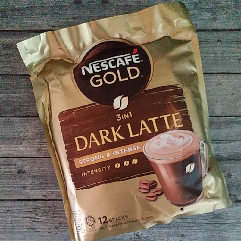 Jual Nescafe Gold 3 in 1 Dark Latte Singapore | Shopee Indonesia