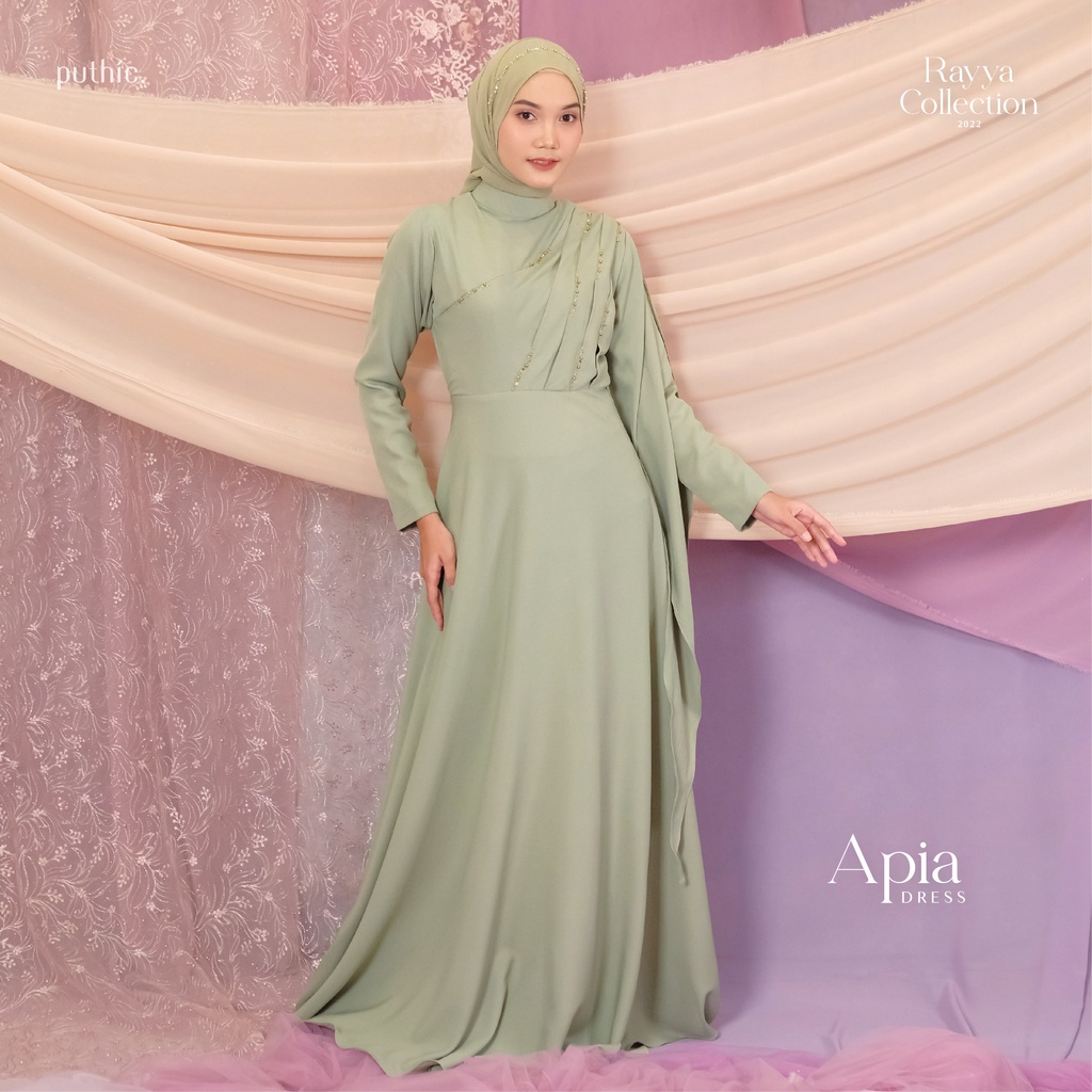 Jual PUTHIC - APIA DRESS||PRE ORDERRRR|| DRESS ONE SET DRESS HIJAB GAUN HIJAB WISUDA||PRE ORDER ...