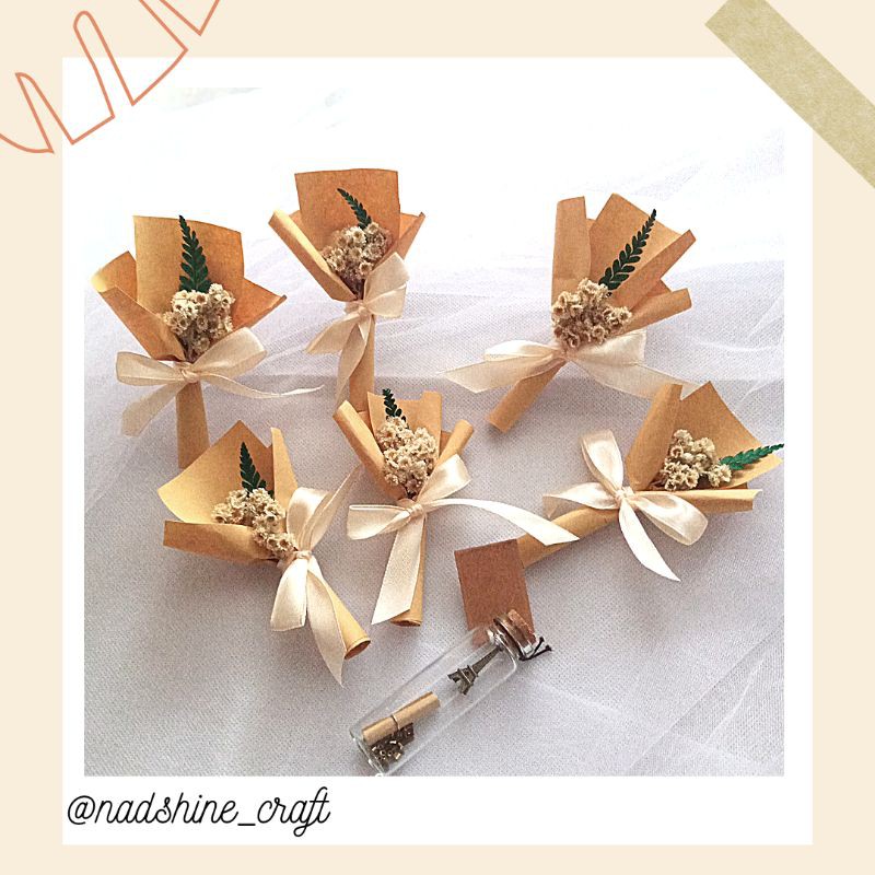 Jual Bouquet dried flower mini buket bunga kering rustik / buket bunga ...