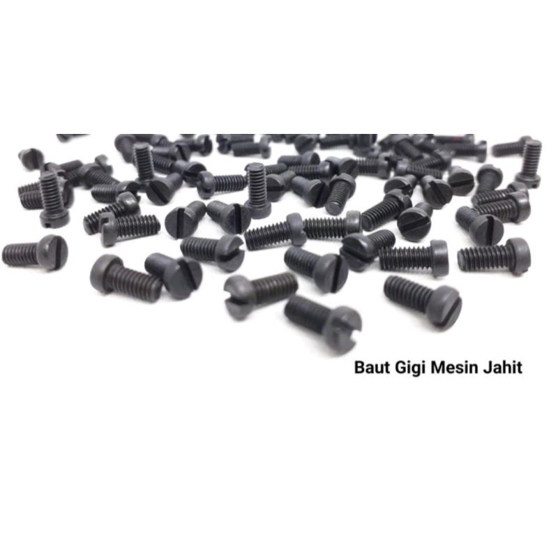 Jual Baut / Mur gigi/plat mesin jahit butterfly/hitam/juki/typikal ...