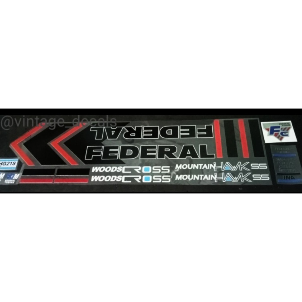Jual sticker federal HAWK SERIES street hawk streethawk cityhawk ...