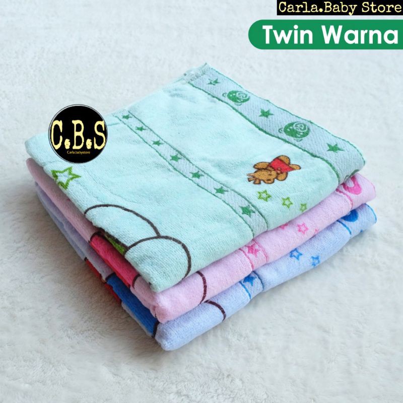 Jual twin warna_handuk bayi twin warna murah berkualitas / baby towel ...